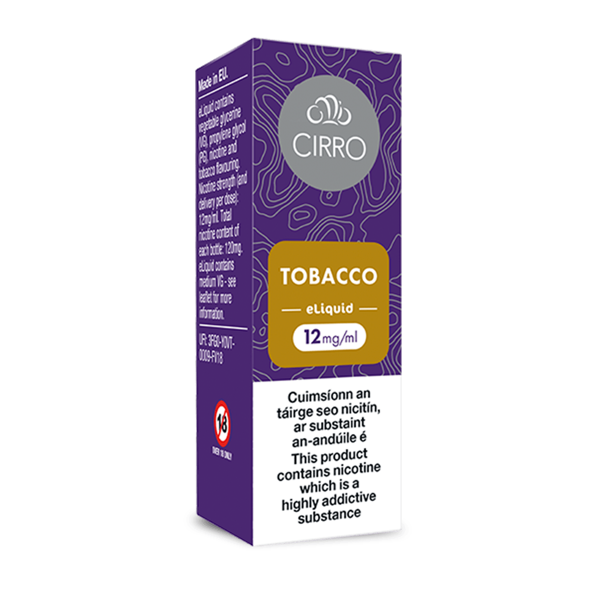 Cirro Regular Tobacco E-Liquid | Vape Refill | Vuse IE